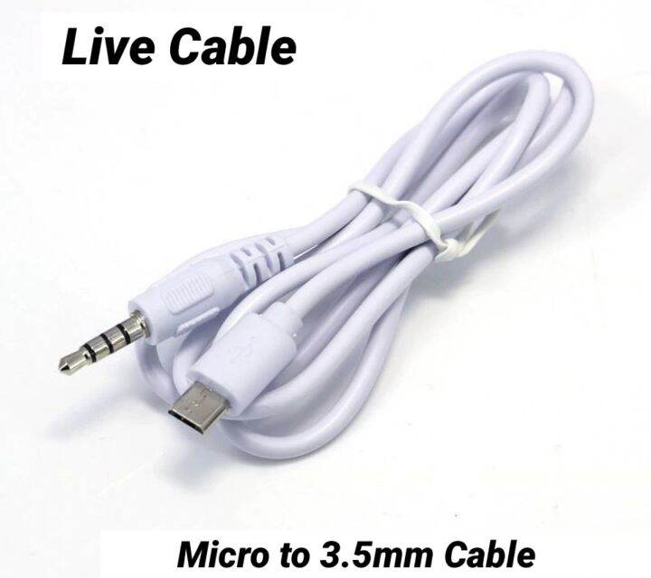 Micro USB to Jack 3.5mm Aux Headphone 3.5 Audio Cable V8 audio ...