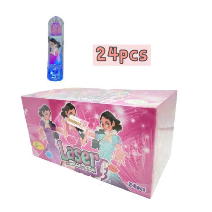 Alibaba Laser Lipstick Candy (lampu + lollipop) 24pcs | Lazada