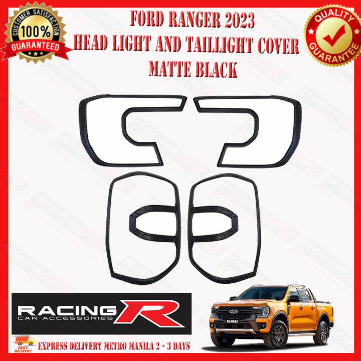Ford Ranger 2023 RAPTOR/WILDTRAK Headlight & Taillight Cover Matte ...