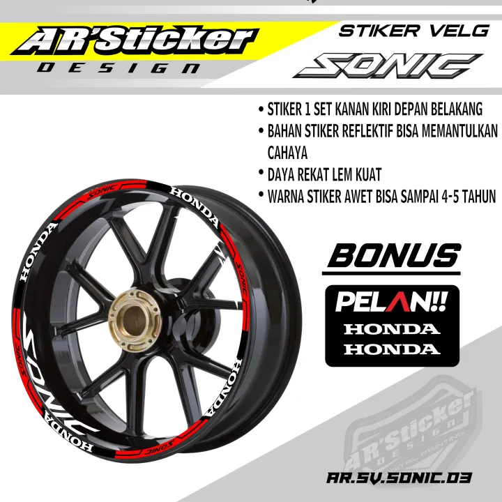 Sonic List Velg Sonic - Setiker Cutting List Velg SONIC AR 003 | Lazada Indonesia