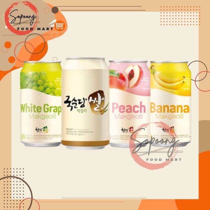 Kooksoondang Makgeolli korean Flavored Rice Wine in Can 350ml | Lazada PH