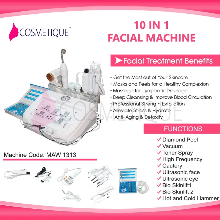 10 in 1 Facial Machine Micro Dermabrassion Facial Machine Diamond peel ...