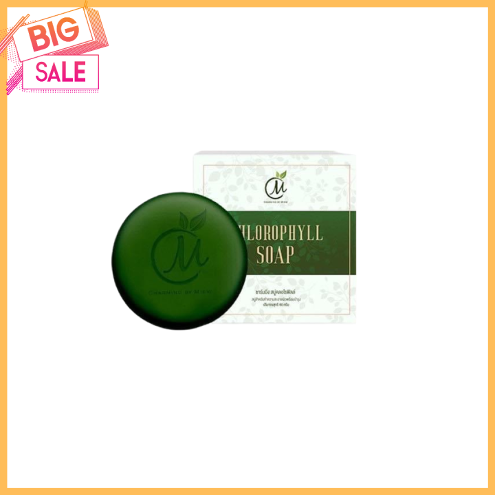 Chlorophyll Soap สบู่ชคลอโรฟิลล์ดีท๊อก สบู่ชาร์มมิ่ง ลดสิว สบู่ ...
