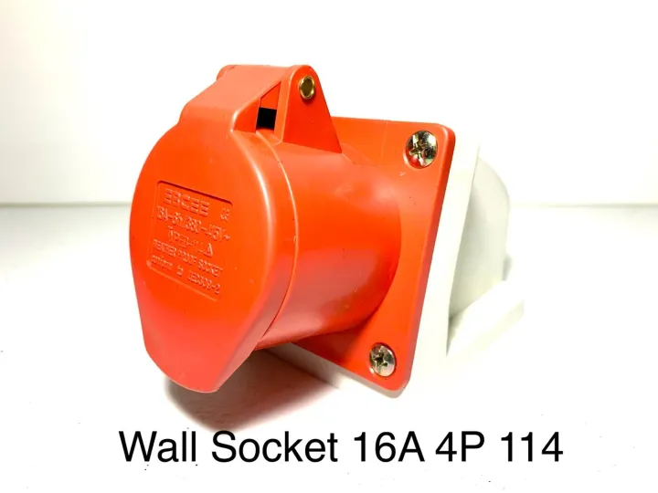 16A 4P (3P+E) INDUSTRIAL PLUG | SOCKET RED | AT IBA PA | Lazada PH