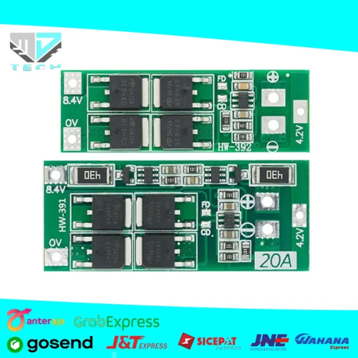 BMS 2S 20A 18650 Polymer Lithium Battery Protection BALANCED ENHANCED - BALANCED | Lazada Indonesia