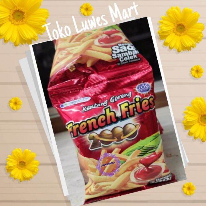 Siantar top-French Fries 2000isi 10pcs- ciki jadul-snack jadul-jajanan ...