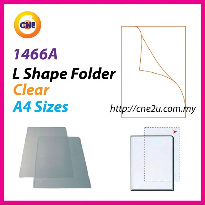 A4 TRANSPARENT HOLDER L/U/C SHAPE / Waterproof Plastic Holder / A4 Plastic File / 1466A / 9101A ...
