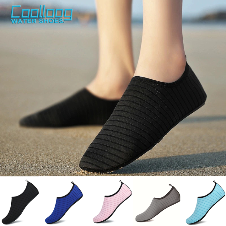COOLLOOG Summer water shoes Unisex No-Slip Sand Prevention Rubber Beach ...