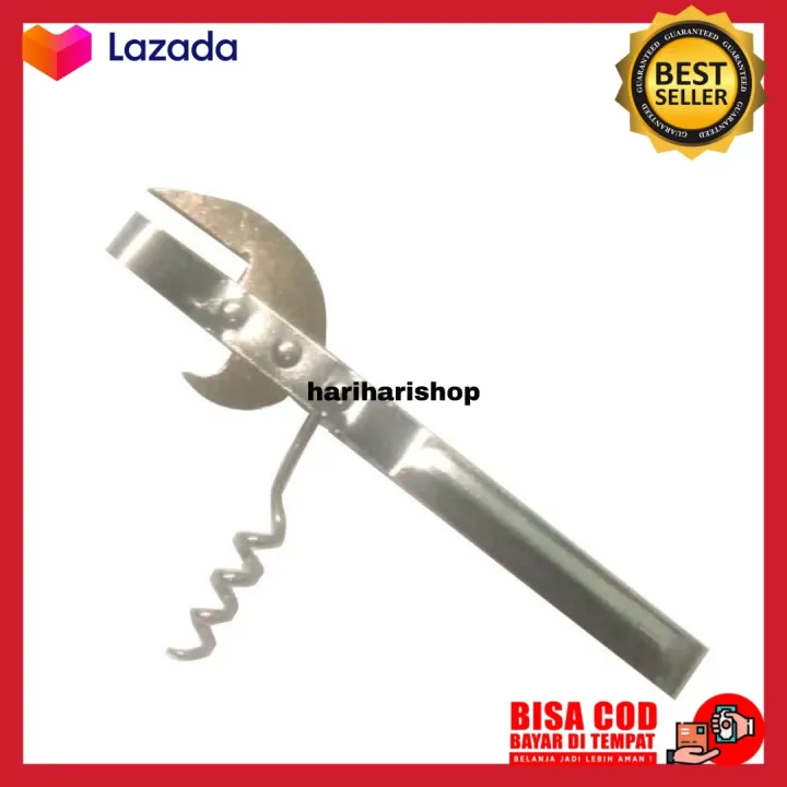 Alat pembuka tutup botol stainless biasa | Lazada Indonesia
