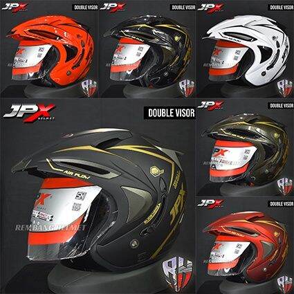HELM JPX SUPREME SOLID WARNA LENGKAP | Lazada Indonesia