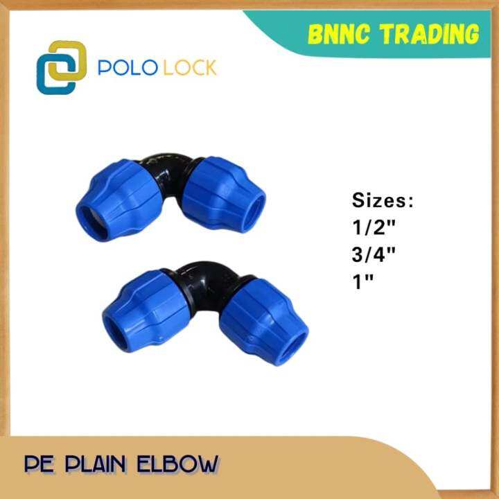 POLOLOCK PE COMPRESSION FITTINGS PE ELBOW 1/2" 3/4" 1" | Lazada PH