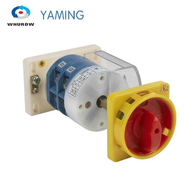 HZ12-40/08 Rotary Switch With Lengthen Pole 40A 380V 2 Position 2 Poles ...