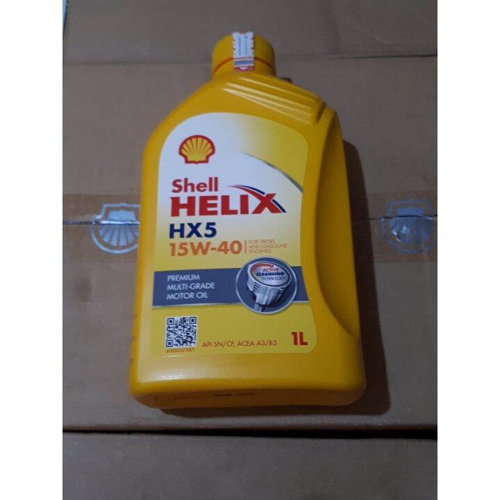 OLI SHELL HELIX HX5 15W-40 1L ORIGINAL | Lazada Indonesia