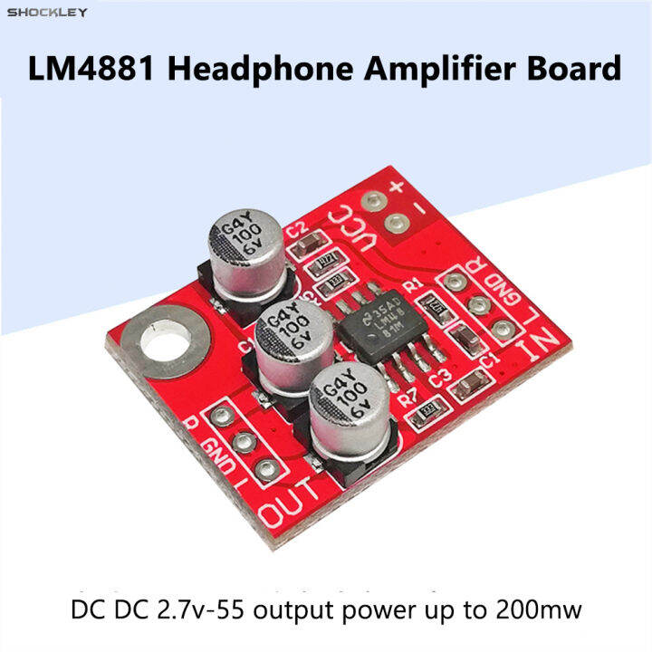 Shockley LM4881 Headphone Amplifier Board Headphone Amplifier Module ...