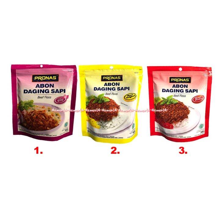 Pronas Abon Daging Sapi 100gr Beef Floss Meat Abbon Sapi Suwir Rasa ...