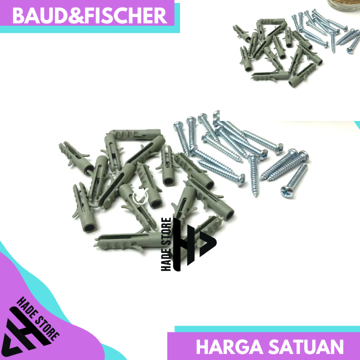 SEKRUP TEMBOK/ BAUT GORDEN/ ISI 100 PCS FISCHSER/FISHER/FISHER SEKRUP/SEKRUP/S6/TERMURAH ...