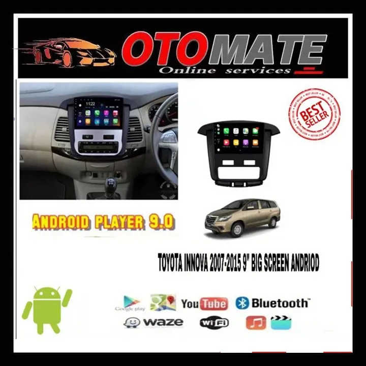 Toyota Innova 2007-2015 Android Player 9 inch Ips Screen | Lazada