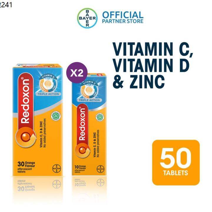 ♕Bundle of 3 Redoxon Triple Action Effervescent Orange Tablets (2 packs ...