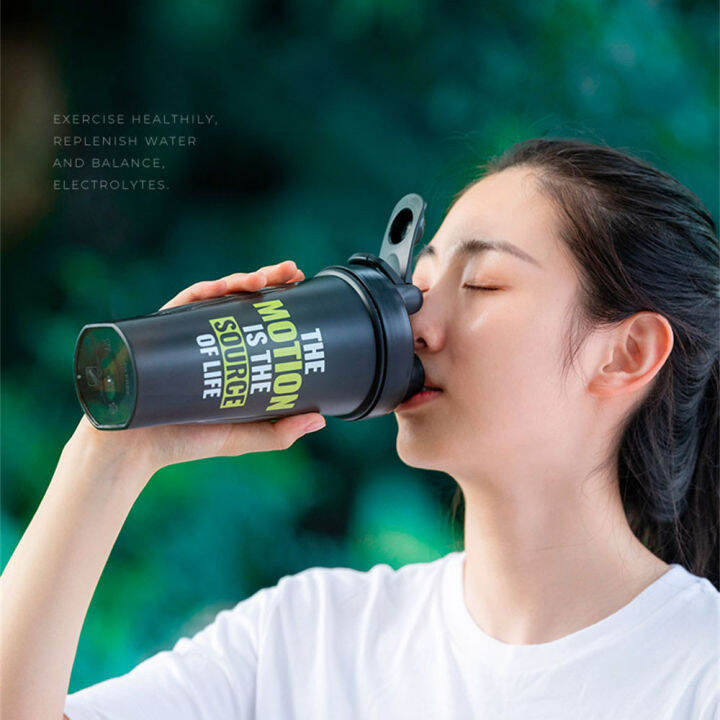 Sports Water Cup Milk Shake Protein Powder Stir Nutrition Cup Fitness ...