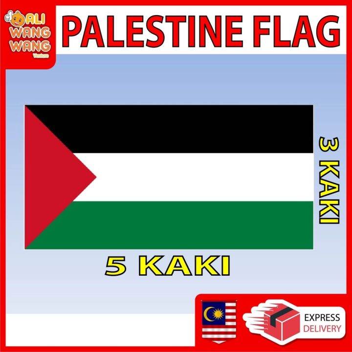 (READY STOCK) Bendera Palestin (3 kaki X 5 kaki) Solidarity for ...