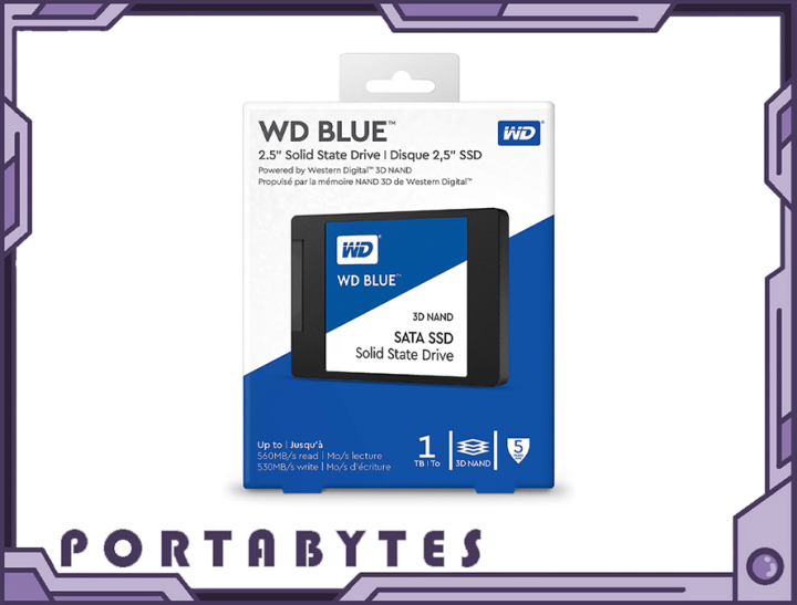 Western Digital WD Blue 3D NAND 1TB PC SSD - SATA III 6 Gb/s 2.5 /7mm Solid State Drive ...