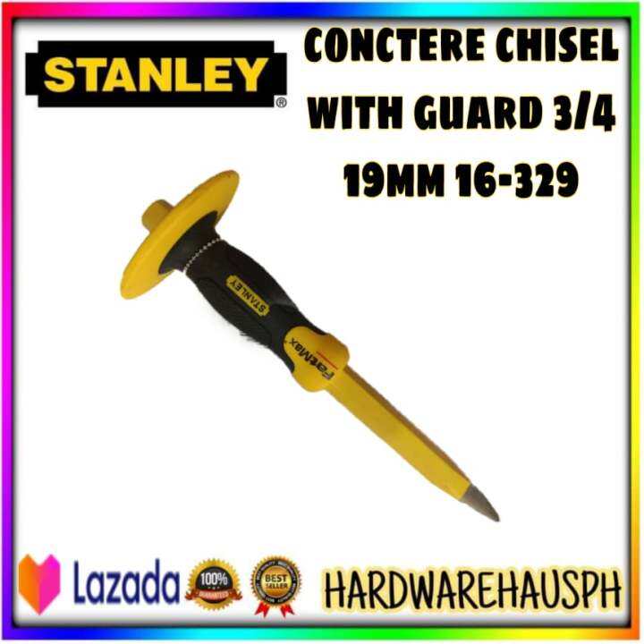 Stanley 3/4 IN X 12 IN FATMAX® CONCRETE CHISEL WITH GUARD 16-329 ...
