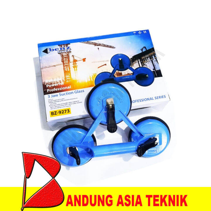 IWA Kop Kaca Alumunium 3 Kaki Pegangan Kaca- Perekat Kaca Ubin Angkat ...