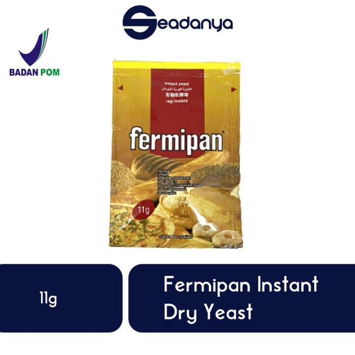 Fermipan Ragi Instant Kering 11g - Pengembang Roti & Kue - Instant Dry ...