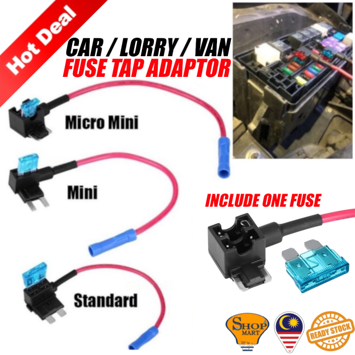 Car Fuse Tap Adapter Mini Micro Medium Standard Fuse Adaptor ( Free One ...