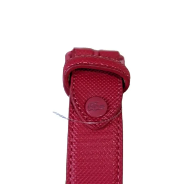 Lacoste Women's Texture Pattern Adjustable Buckle Belt, Pink, 36x40 ...