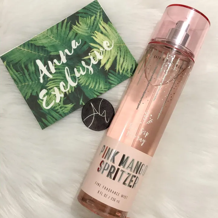 Authentic Bath & Body Works PINK MANGO SPRITZER Fine Fragrance Mist ...