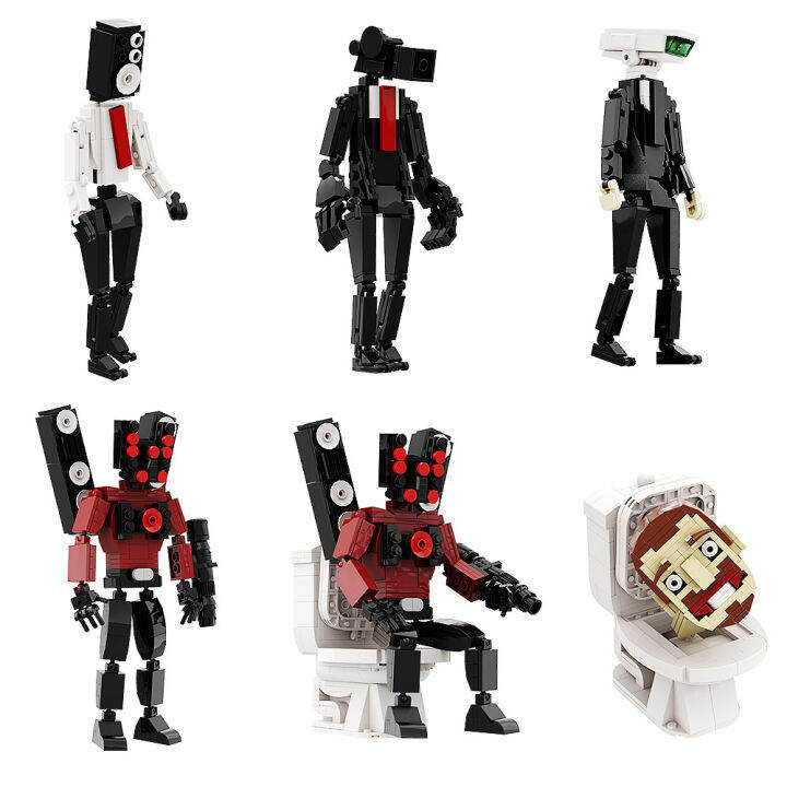 Skibidi Toilet Building Blocks Monitor Man Acoustic Man Camera Man ...