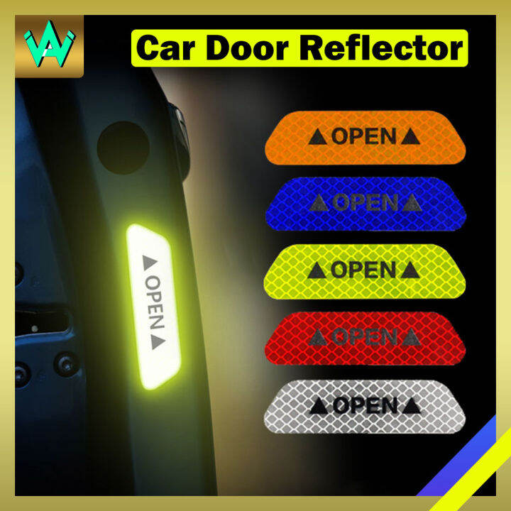 Car Door Reflector Sticker Pre Alert Reflection Panel Safety Car ...