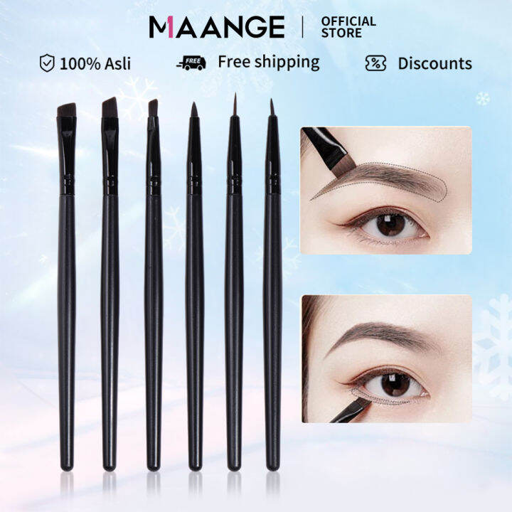 MAANGE Sikat Alis Kuas Eyeliner/Kuas Alis Hitam Kuas Eyebrow 51174 ...