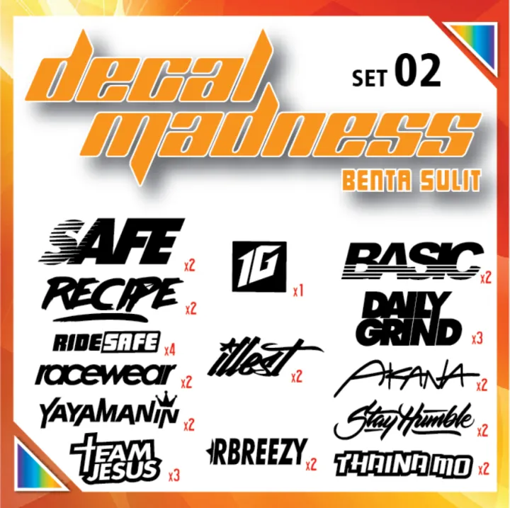 Decal Madness set 02 | Lazada PH