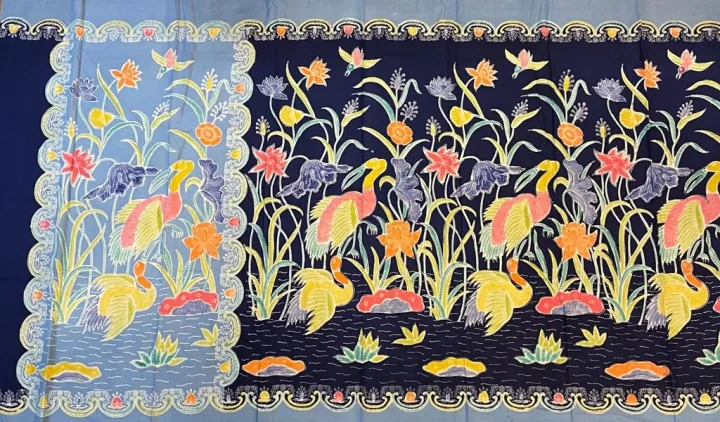 (Susan Batik House) Hand Print Batik 2m x44 inches- Various design ...