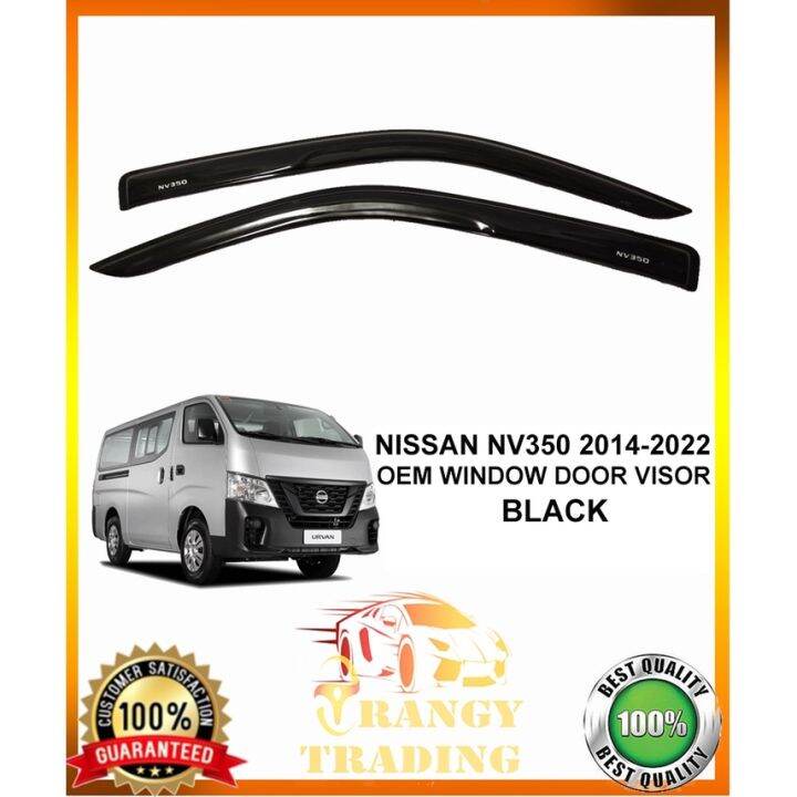 【Hot】 Nissan NV350 2014 to 2023 OEM Window door visor black V2 2015 ...