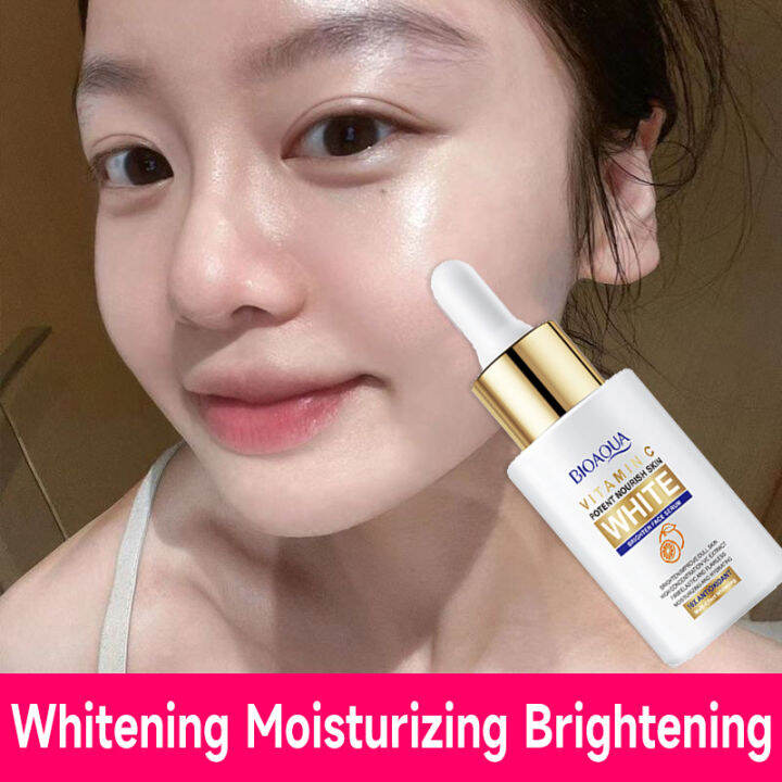 White Serum Bioaqua Reduces Wrinkles and Lighten Dark Spots Pore ...