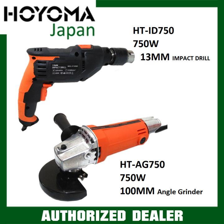 HOYOMA Angle Grinder + Impact Drill HT-CP2 COMBO PACK | Lazada PH