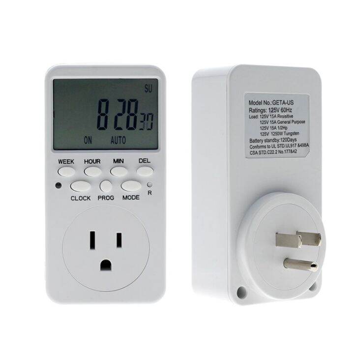 Electronic Digital Timer Switch 220 240v Wall Charger Adapter Cyclic Programmable Lighting Daily