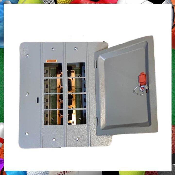 America Panel Board 4x4 8 holes 2Poles Plug-in Panel Box 4 x 4 6 ...