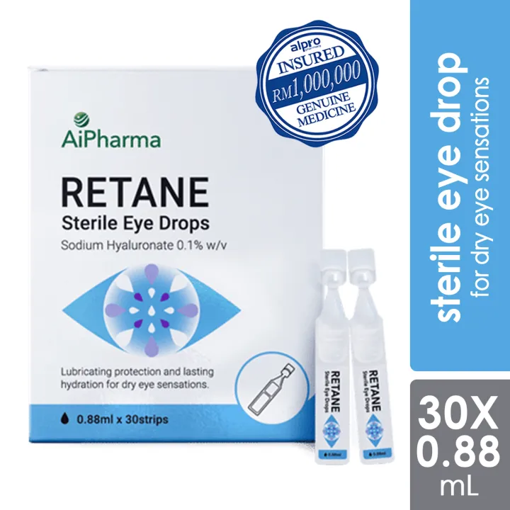 Alpro Pharmacy Retane Sterile Eye Drops 0.88ml x 30s (Exp. Date: 10/ ...