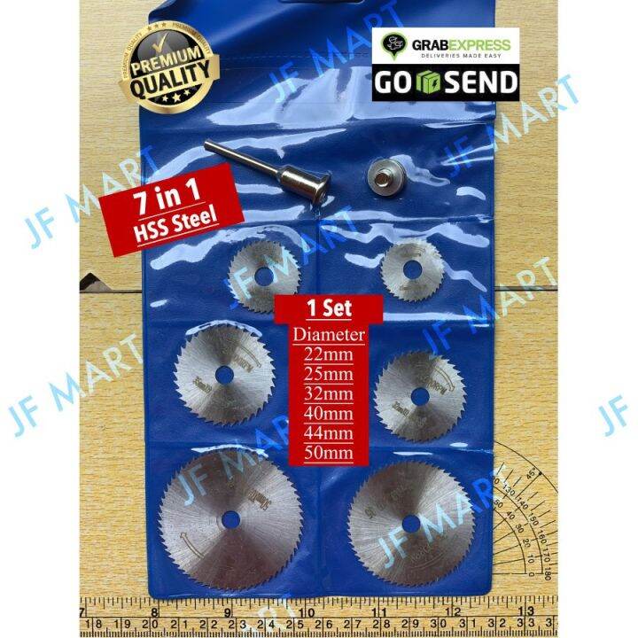 Mata Mini Grinder Tuner Set 7 Pcs Saw Gerinda Potong Kayu PVC Dan ...