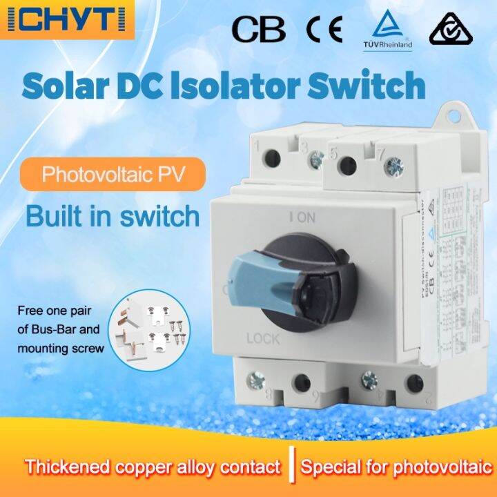 New Products 4P 32A 300V 600V 800V 1000V 1200V Solar PV DC Isolator Switch Disconnector With TUV ...