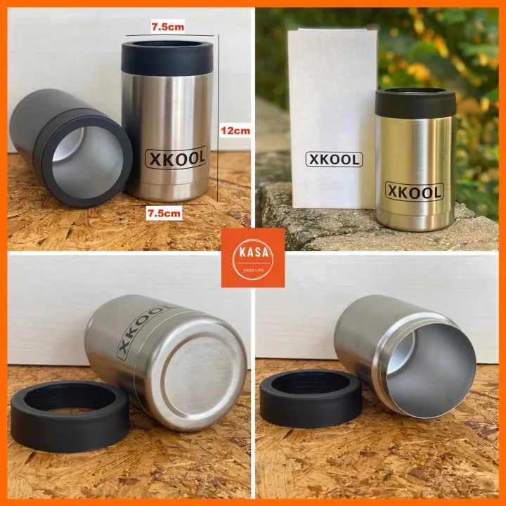 ด่วนๆ!จัดโปร🔥⚡Xkool แก้วขนาด 12Oz แก้วเก็บอุณหภูมิความเย็น,ร้อนสีพื้นไม่มีไอน้ำเกาะข้างนอกแก้ว ...