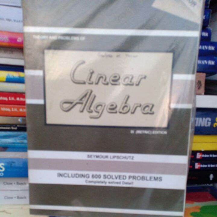 linear algebra Seymour lipschutz | Lazada Indonesia