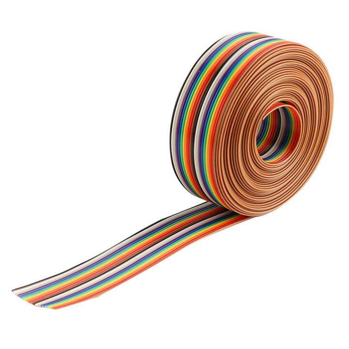1-5 M 20p Flat Idc Ribbon Extension Cable Rainbow Wire With 1.27mm Line ...