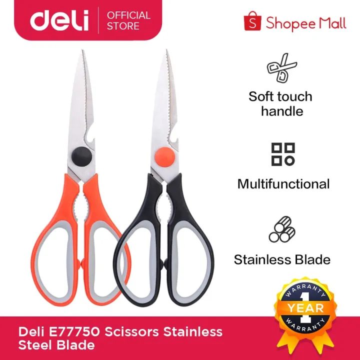 (Original) Deli E77750 Scissors Stainless steel blade for a durable use ...
