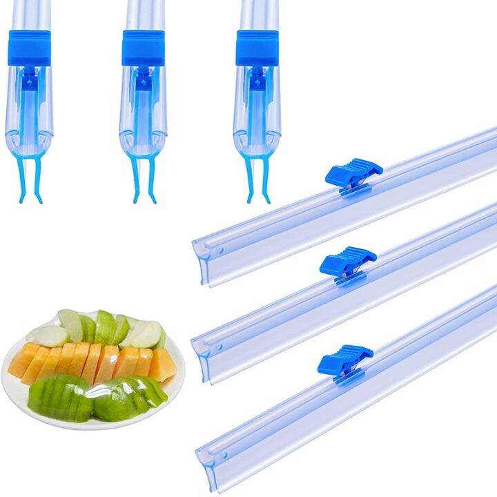 【hot】 Reusable Food Wrap Cutter Cling Film Plastic Dispenser with ...