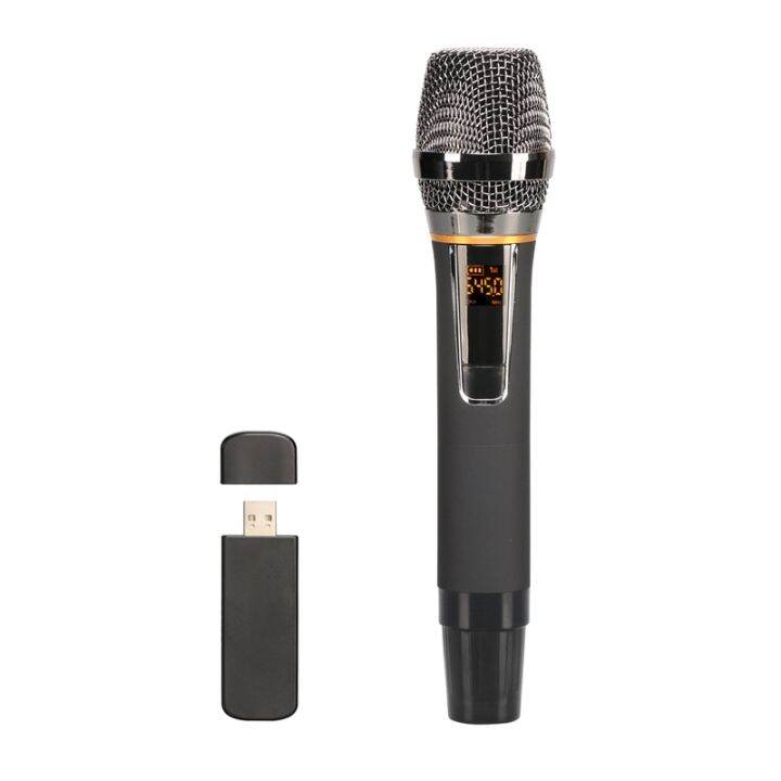 Wireless USB Microphone Professional Handheld Sing Recording Portable ...
